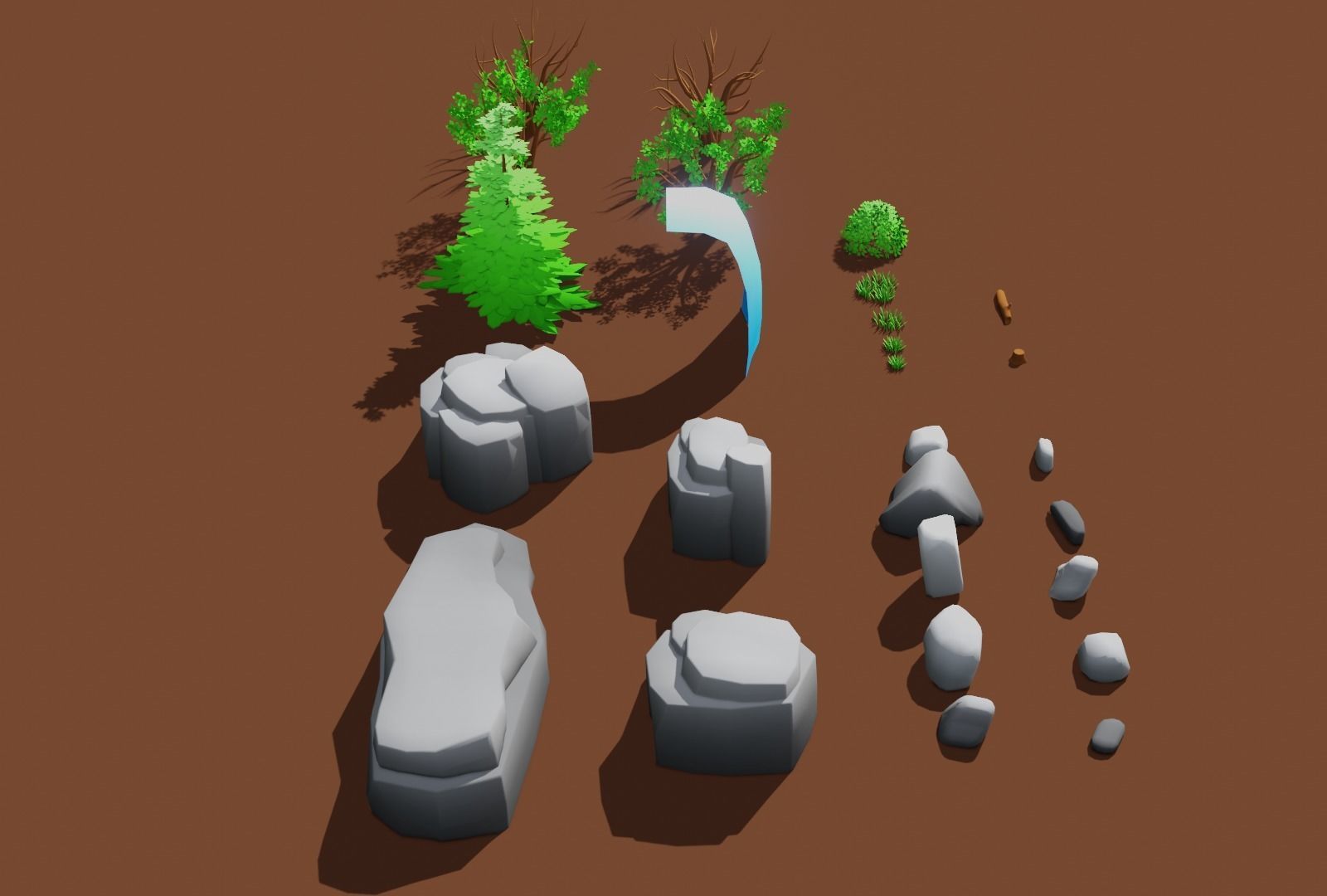 3D model Environment pack VR / AR / low-poly | CGTrader