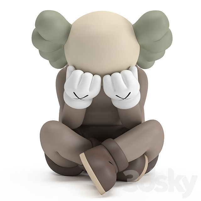 Kaws Sitting 3D model | CGTrader
