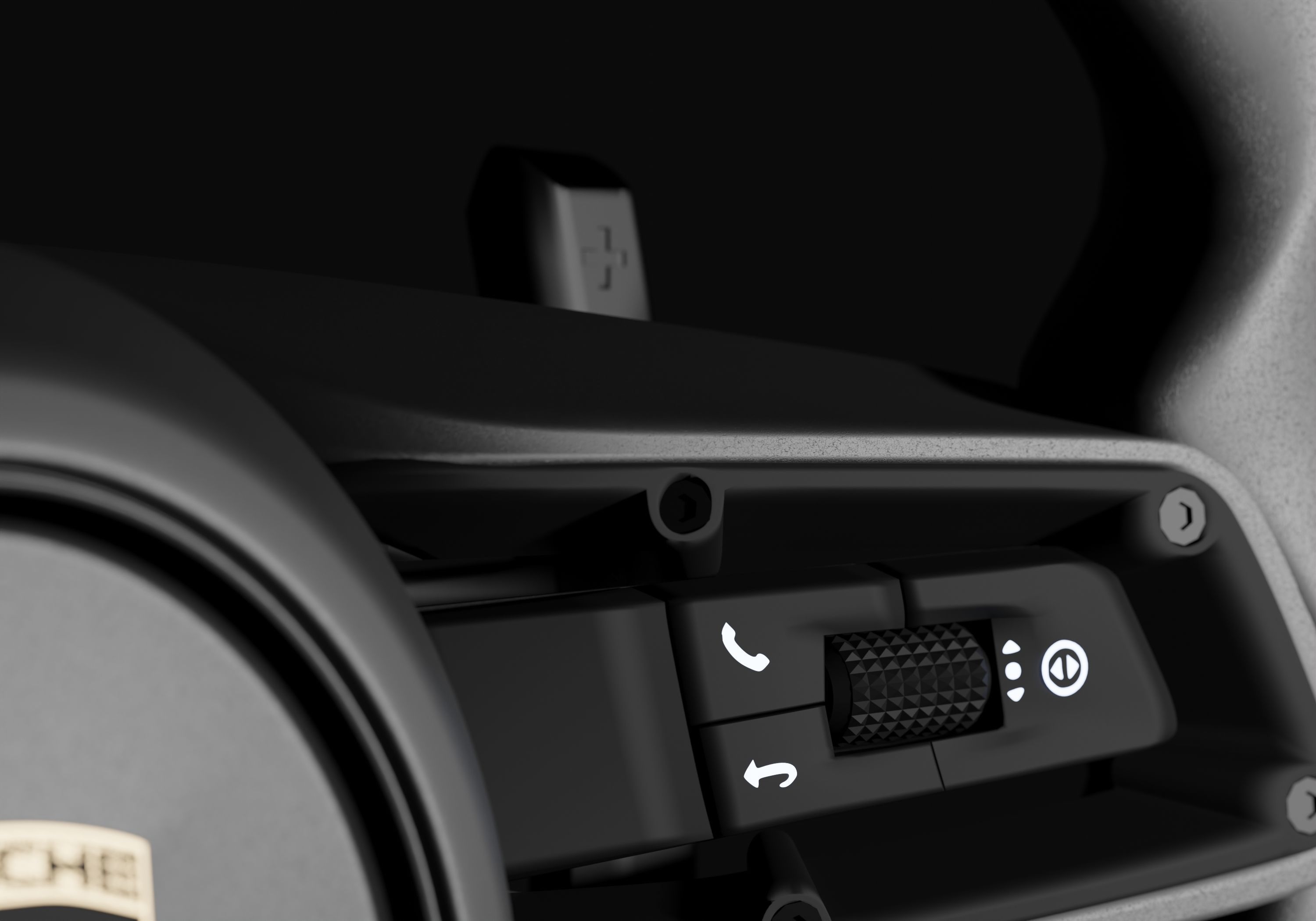 Porsche 911 992 Steering Wheel High Poly 4K 3D model | CGTrader