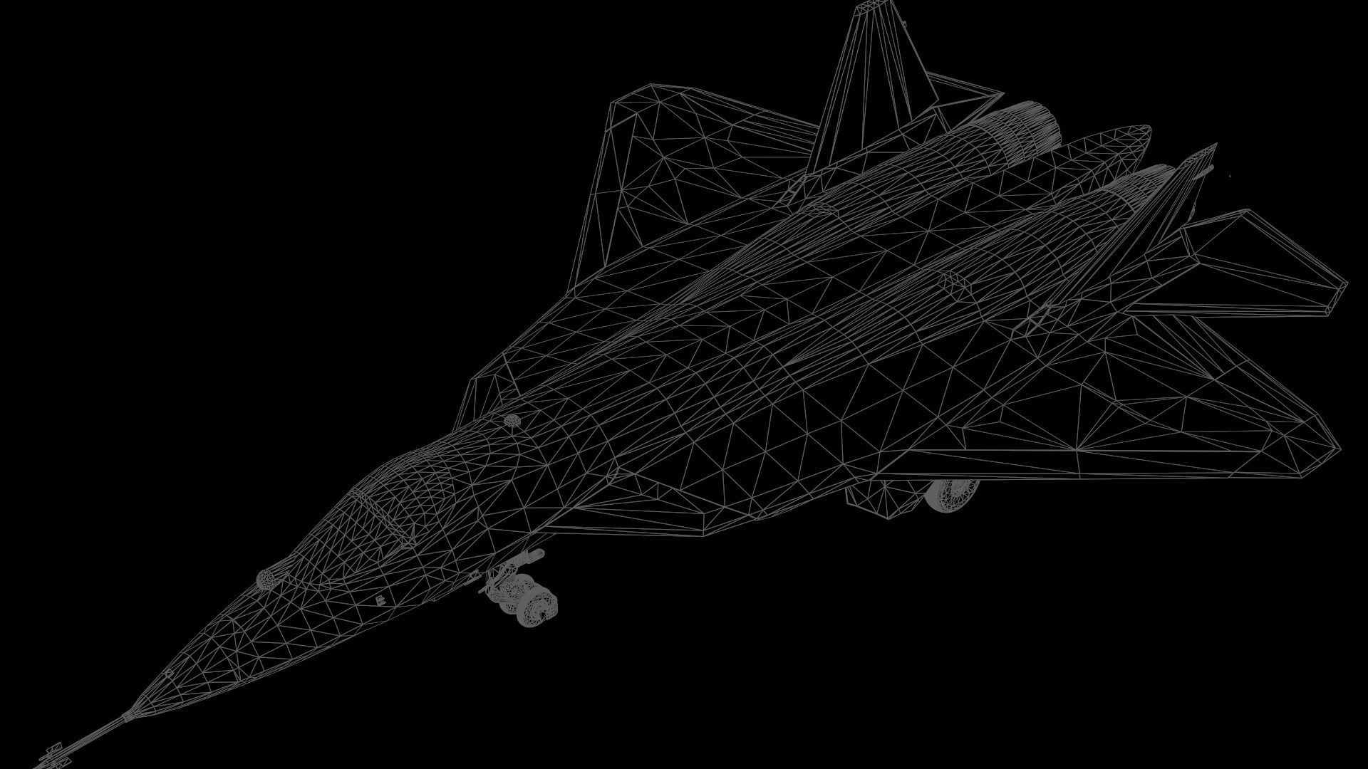 Sukhoi SU-57 fifth gen Fighter Jet 3D model | CGTrader