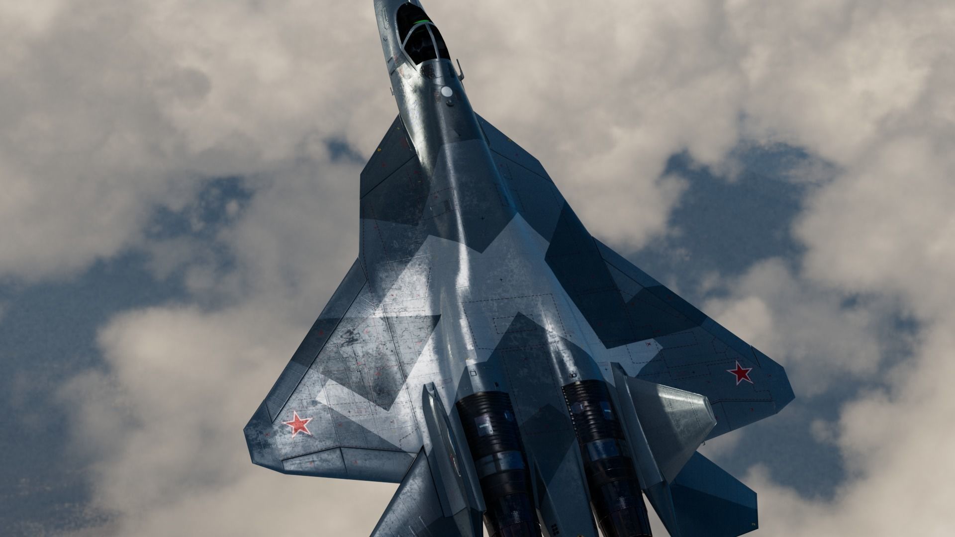 Sukhoi SU-57 fifth gen Fighter Jet 3D model | CGTrader