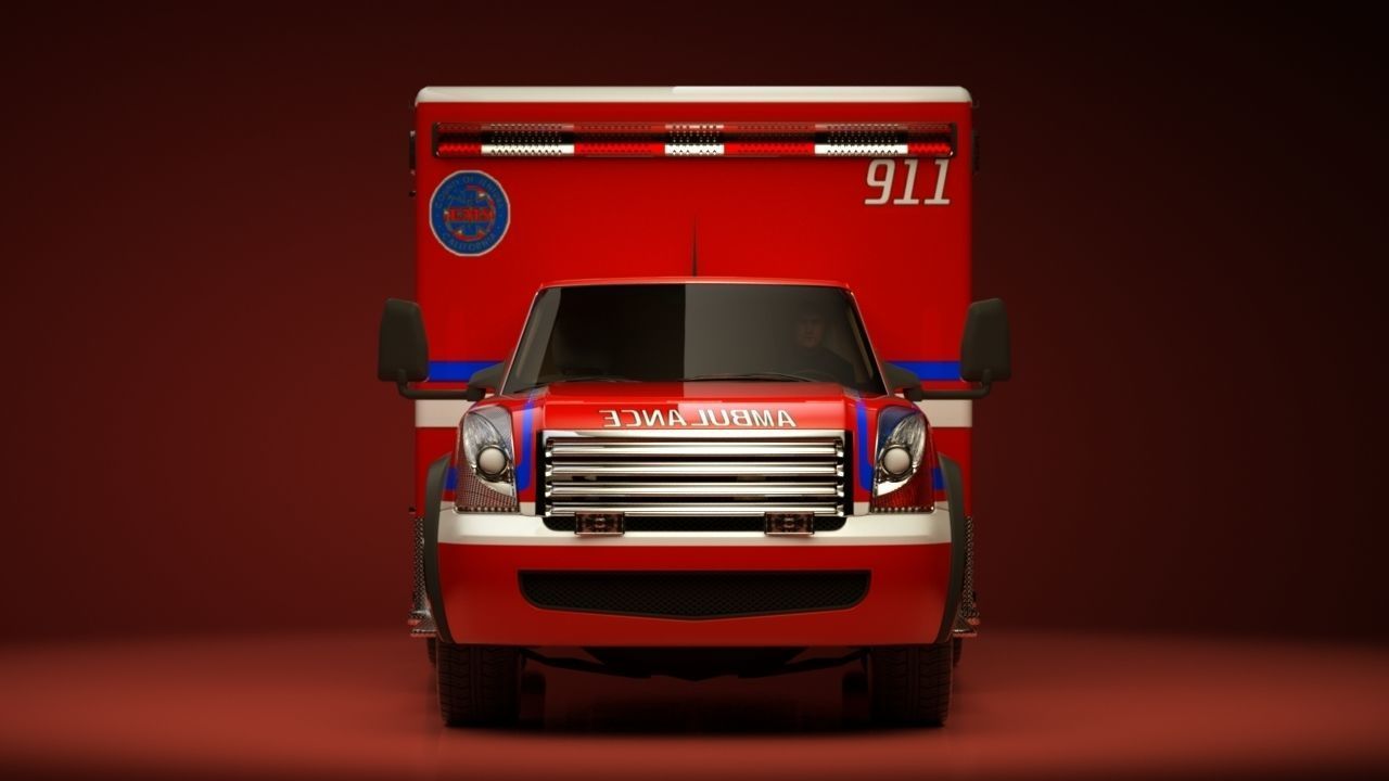 Emergency Ambulance Vol6 3D model | CGTrader