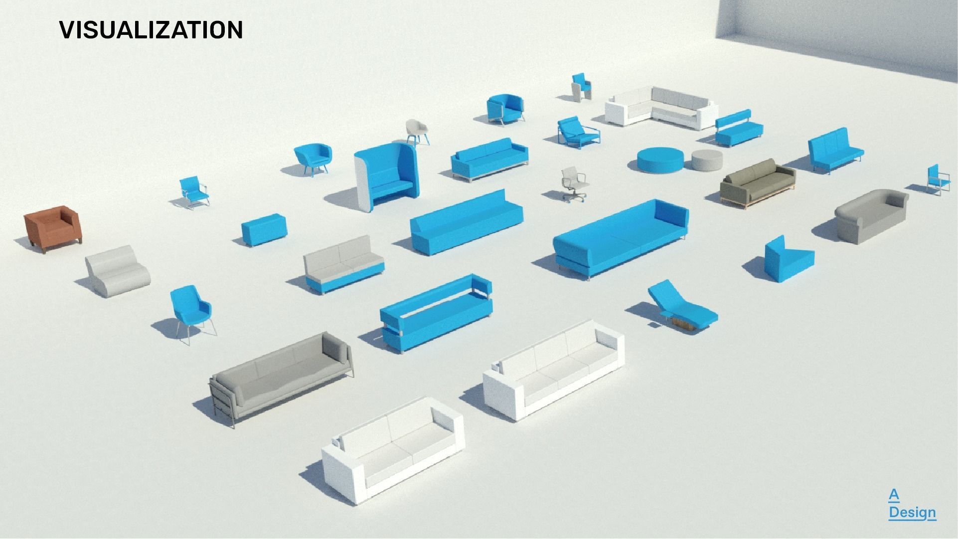 Sofas and armchairs - Pack of revit families 3D model | CGTrader