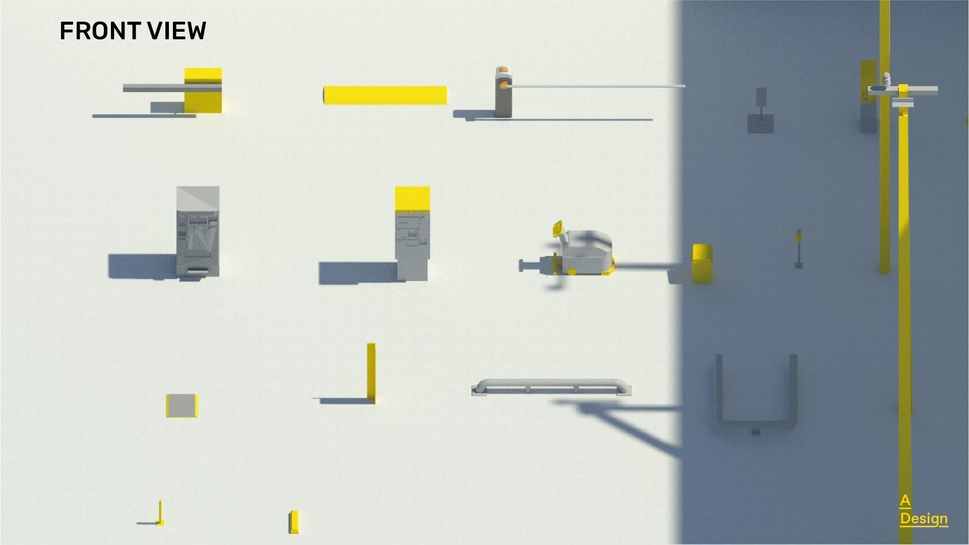 Parking - Pack of revit families 3D model | CGTrader