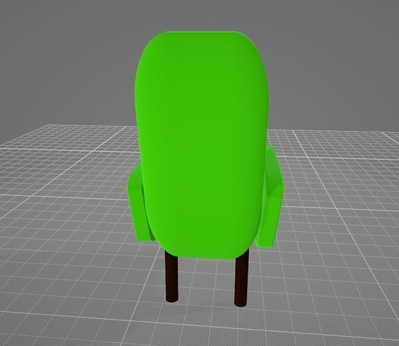 simple chair with cushion free 3D model | CGTrader