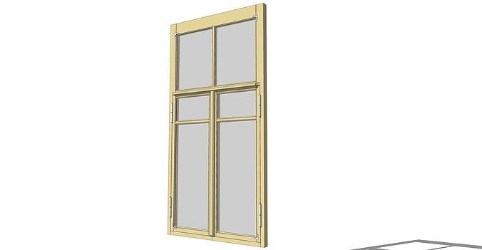 Classic frame window free 3D model | CGTrader