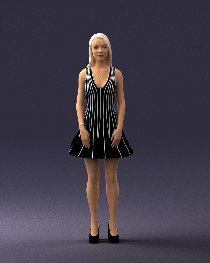 Blondie girl 0604 3D Print Ready 3D model 3D printable | CGTrader