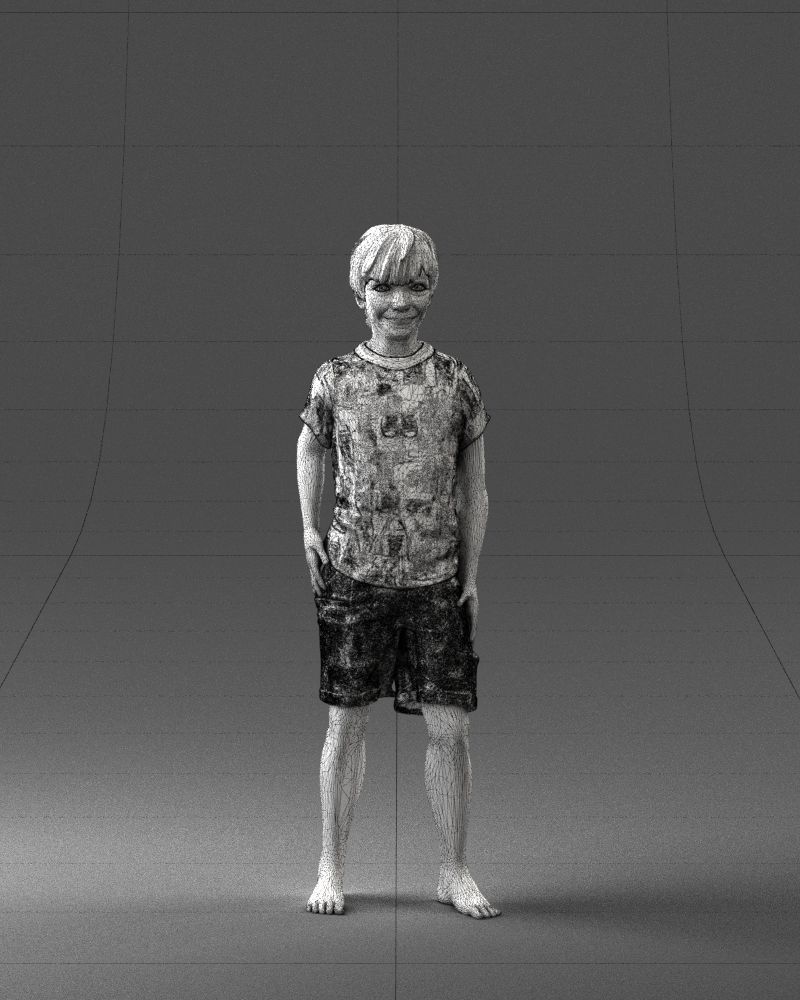 Boy in pose 0243 3D model | CGTrader