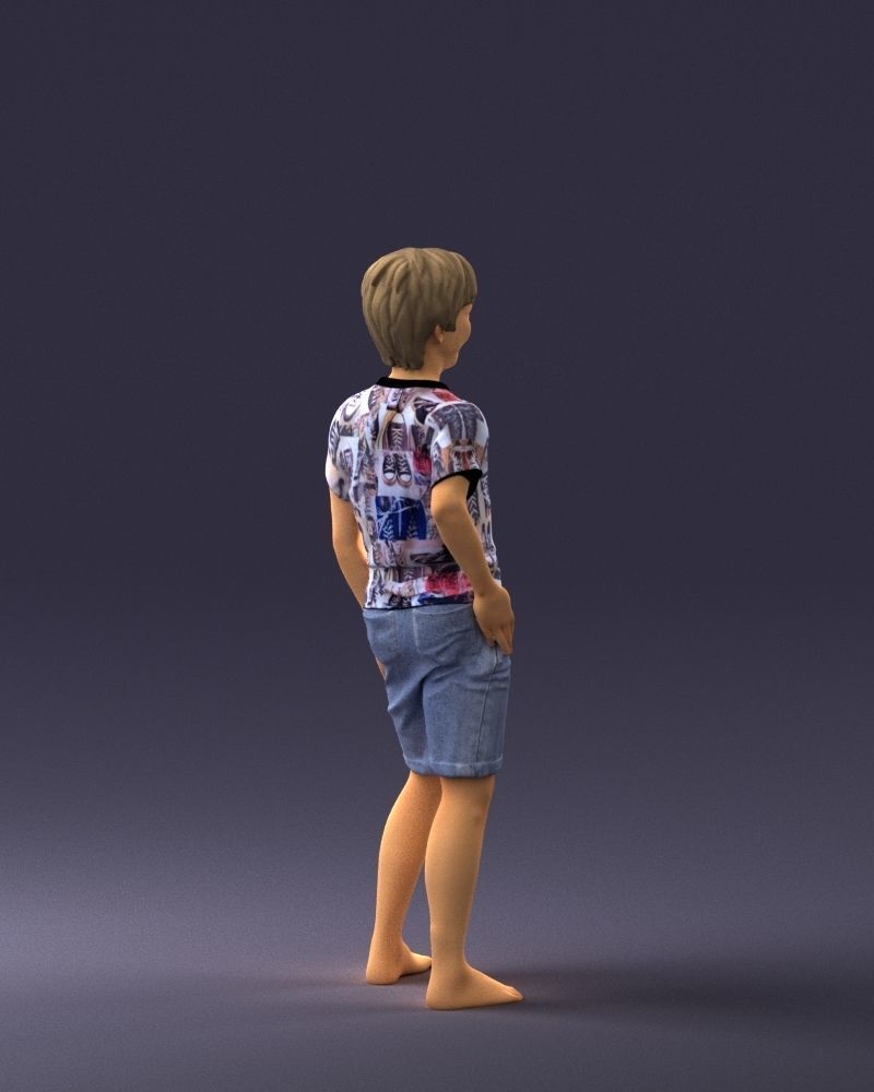 Boy in pose 0243 3D model | CGTrader