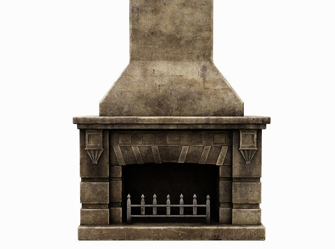 3D model Medieval Fireplace VR / AR / low-poly | CGTrader
