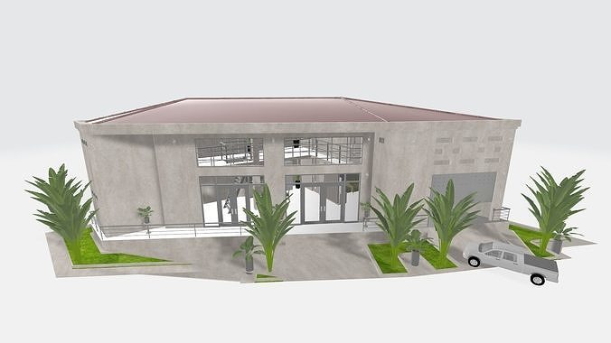 Two-story house 3D model | CGTrader