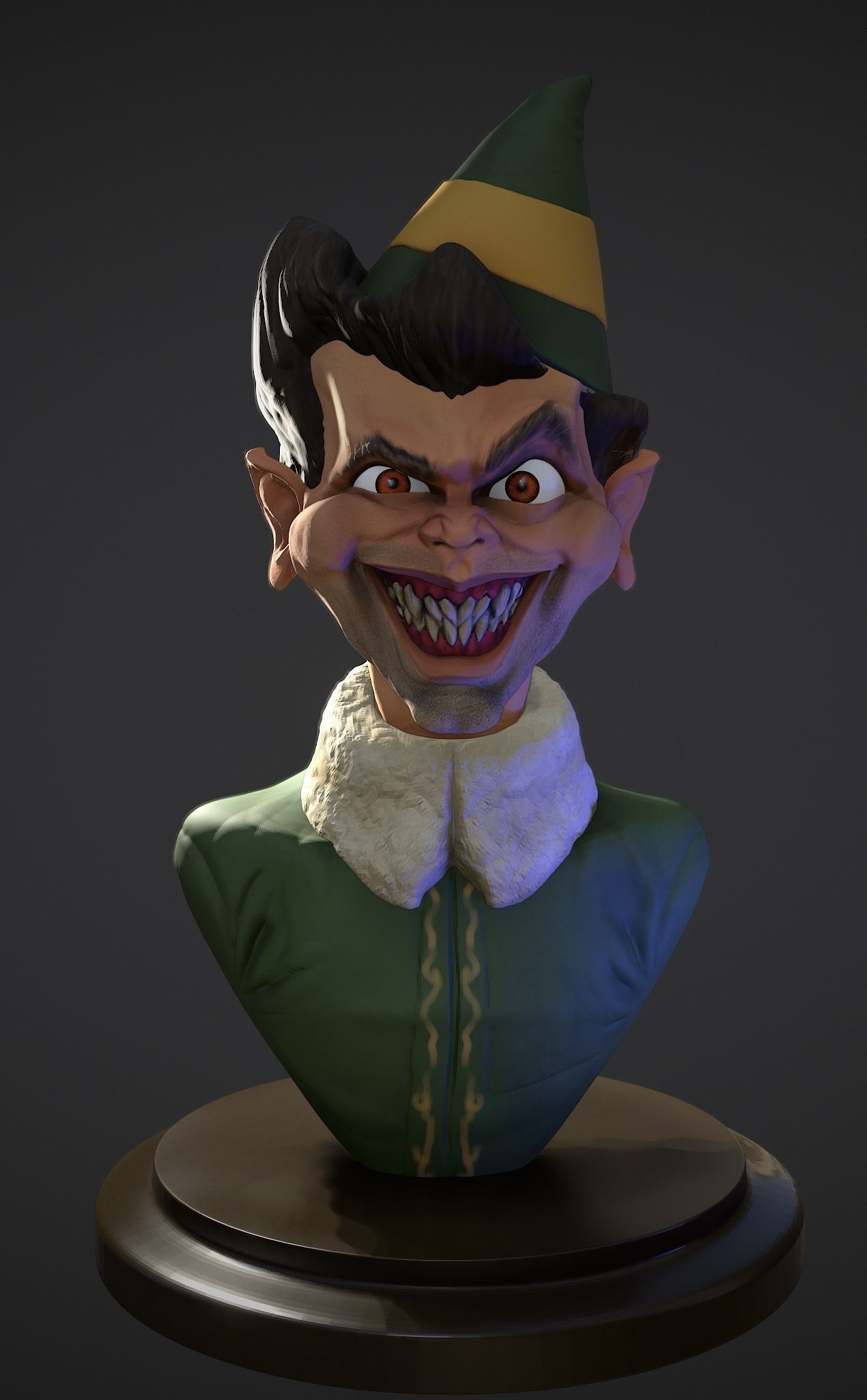 Evil Elf 3D model 3D printable | CGTrader