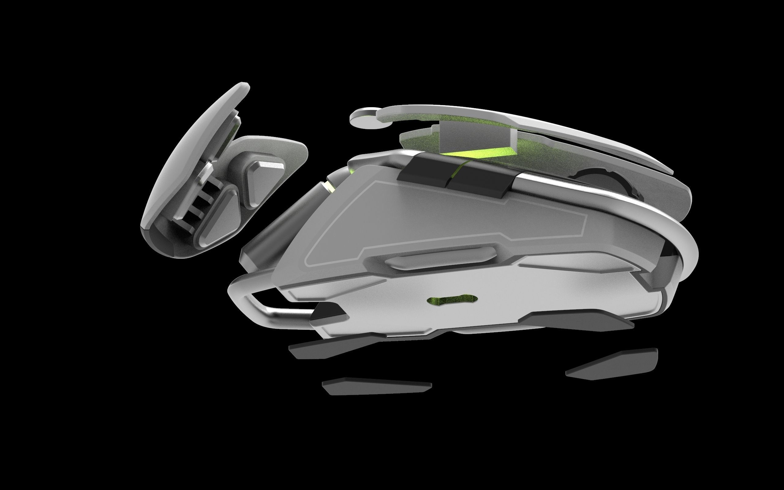 Gaming mouse design 3D model | CGTrader