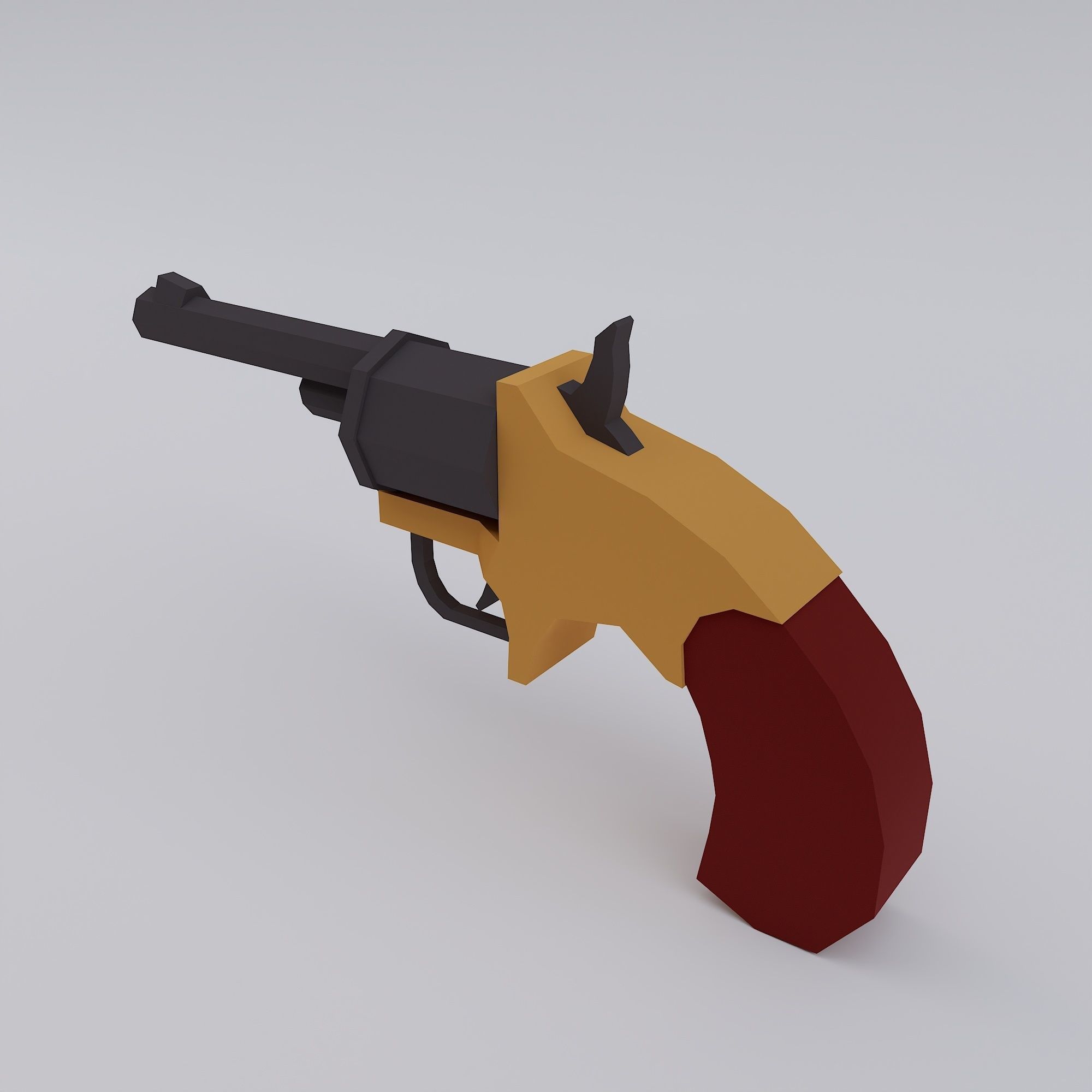 3D model Colt Open Top Pocket Model Revolver VR / AR / low-poly | CGTrader