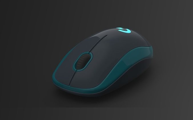Mouse 3D computer with lights free 3D model | CGTrader