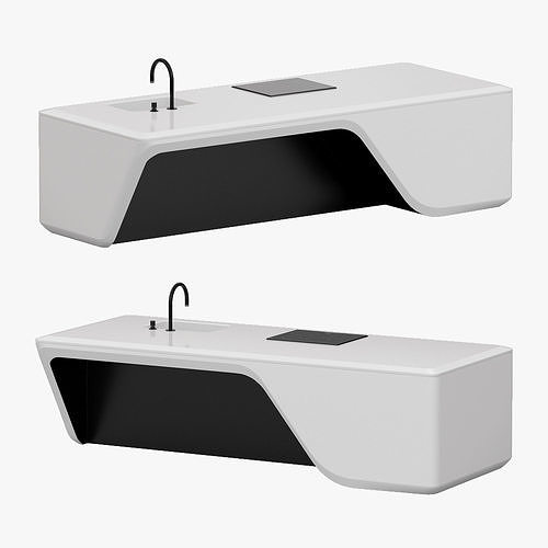 3D model BOFFI COVE KITCHEN kitchen - island VR / AR / low-poly | CGTrader