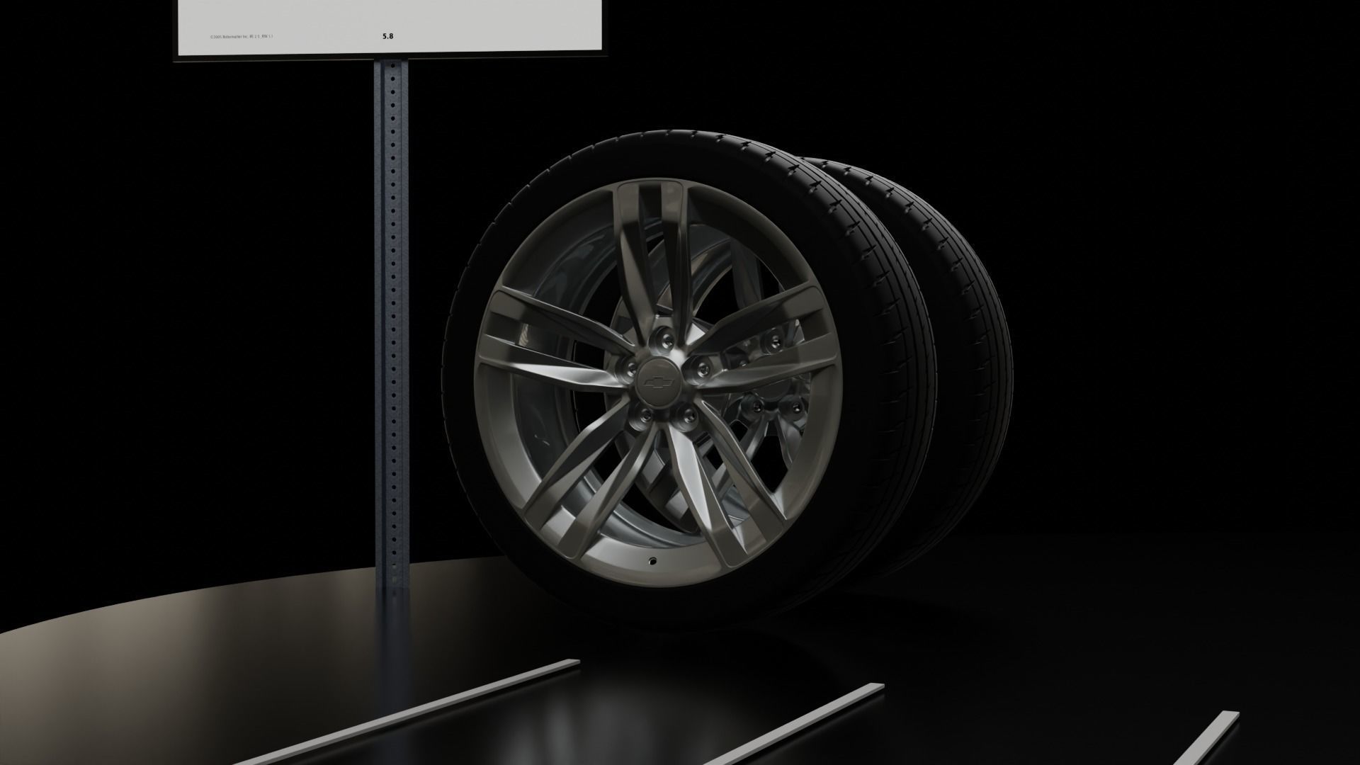 Wheel Travel Calculation 3D model animated | CGTrader