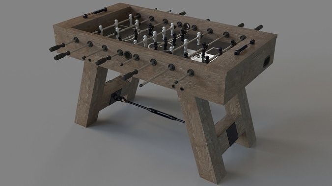 Pottery Barn Foosball Table 3D model | CGTrader