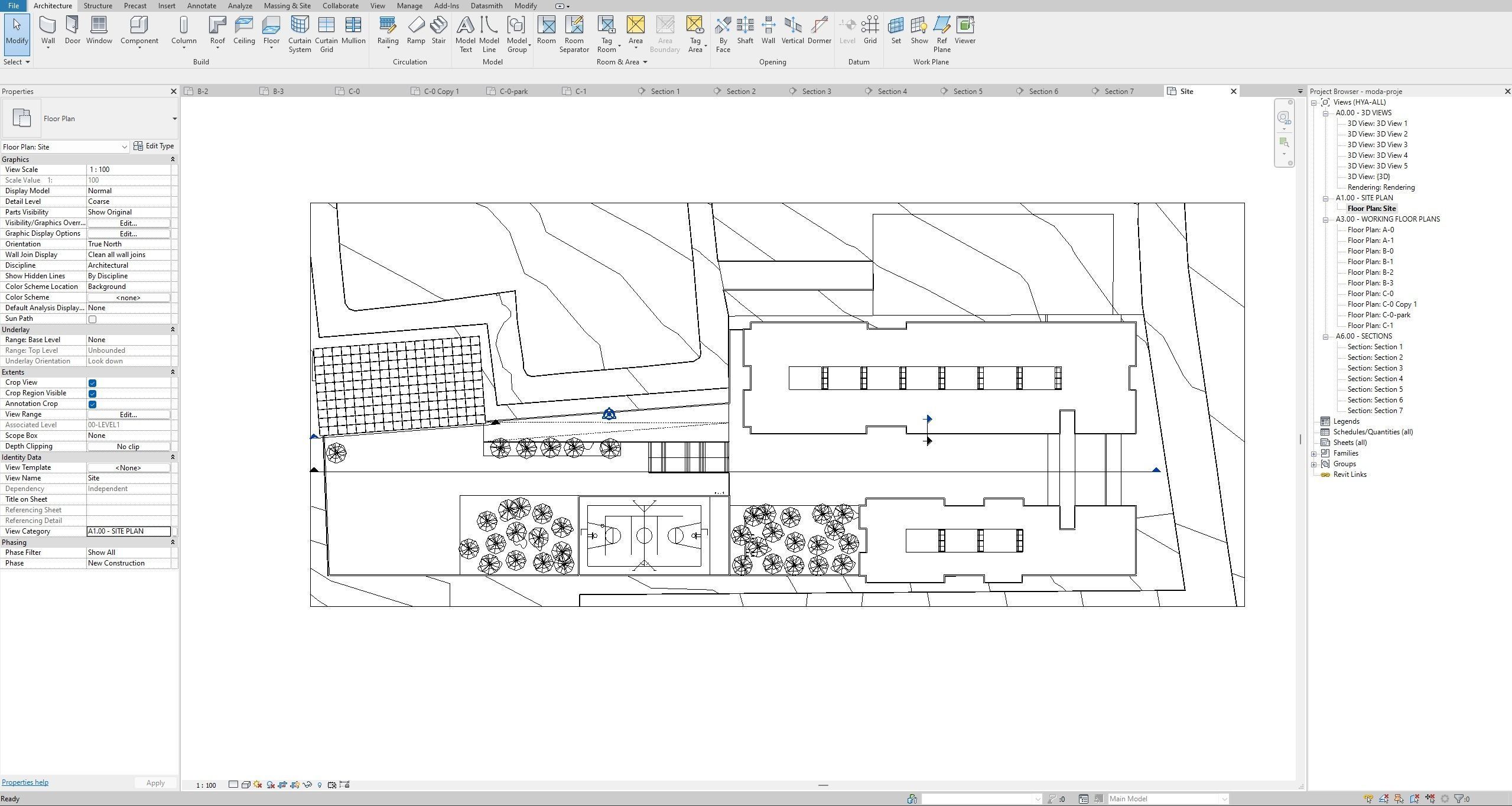 High School Building Revit Project 3D model | CGTrader