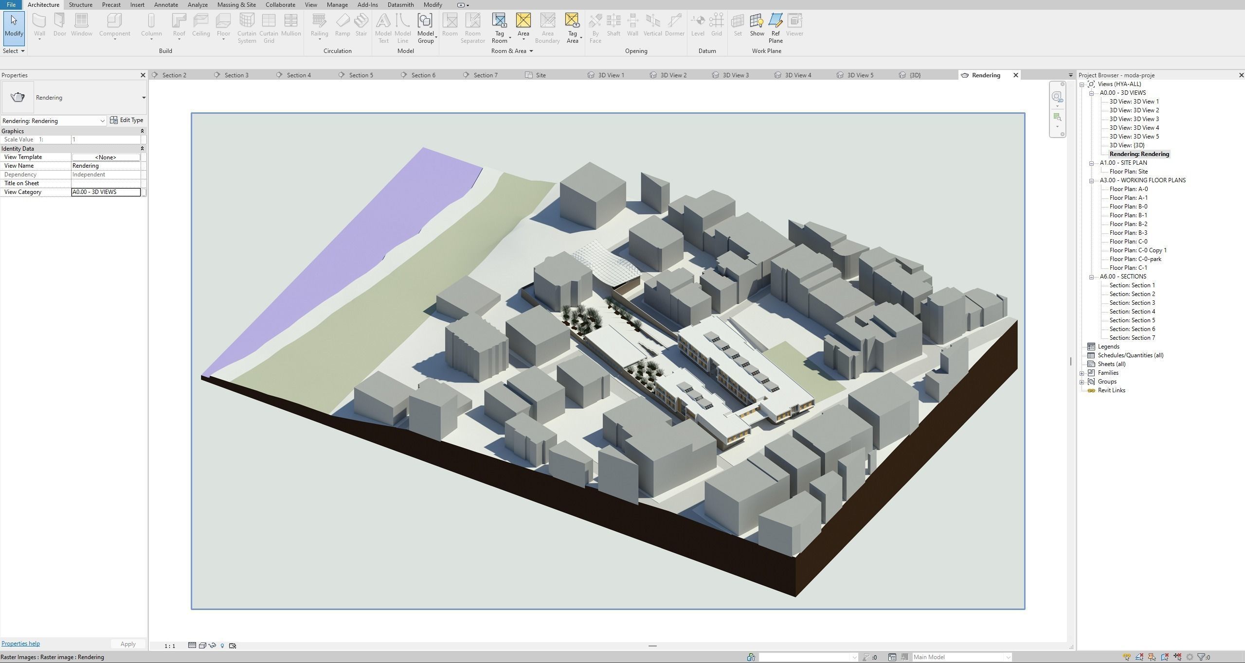 High School Building Revit Project 3D model | CGTrader