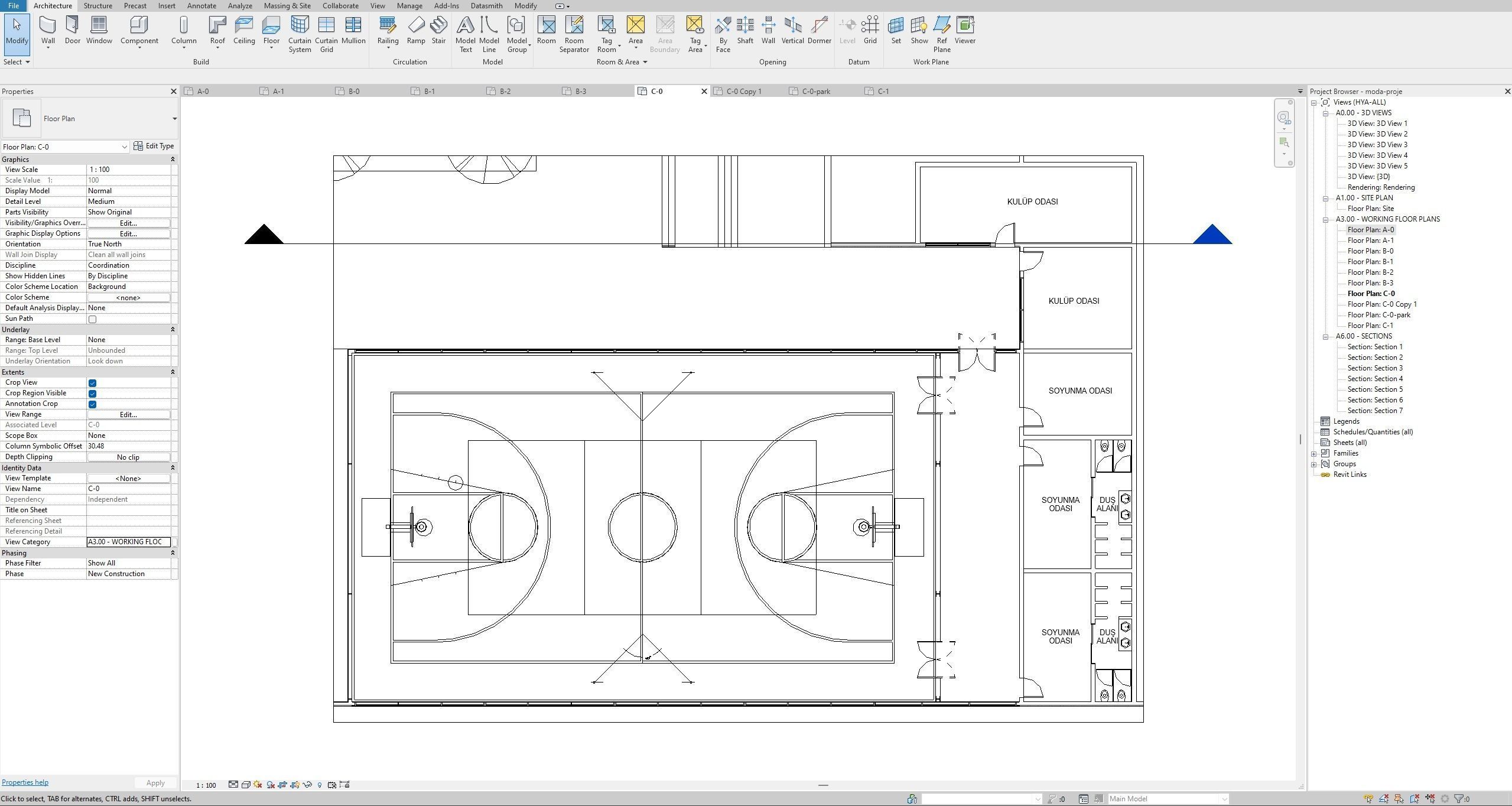 High School Building Revit Project 3D model | CGTrader