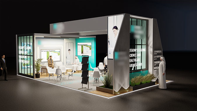 Exhibition stand 3D model | CGTrader