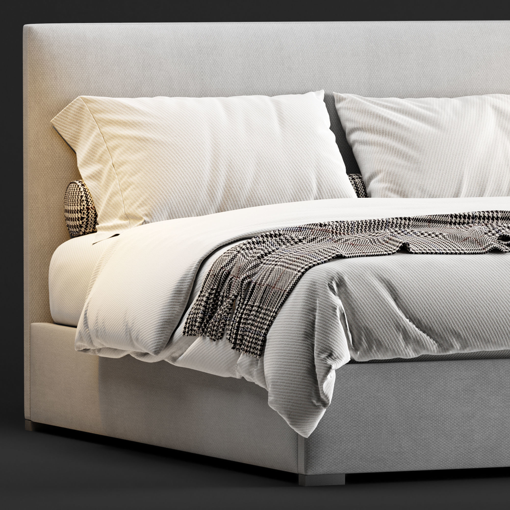 LAWSON FABRIC BED 3D model | CGTrader