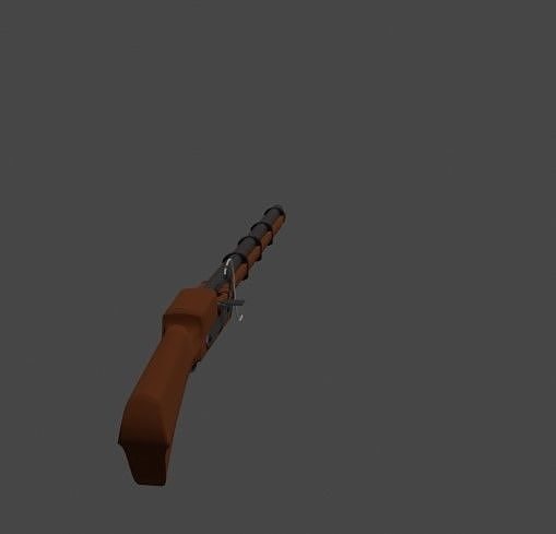 Matchlock Gun free 3D model | CGTrader