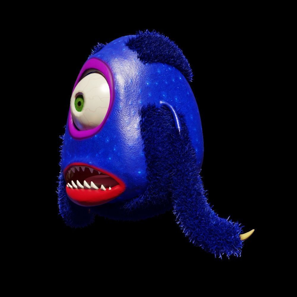 3D model one eye monster VR / AR / low-poly | CGTrader