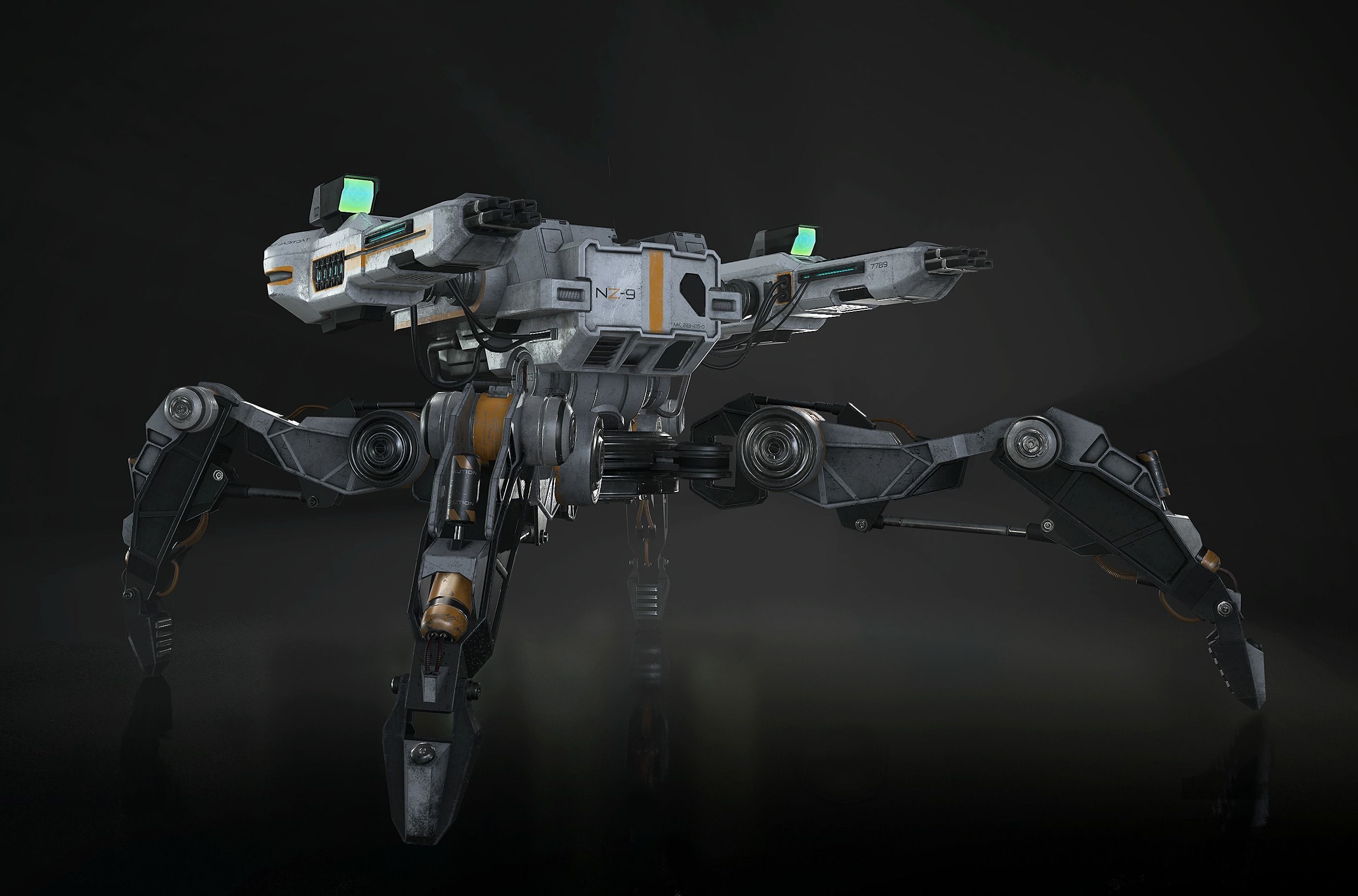 3D model Sci-Fi Turret VR / AR / low-poly | CGTrader