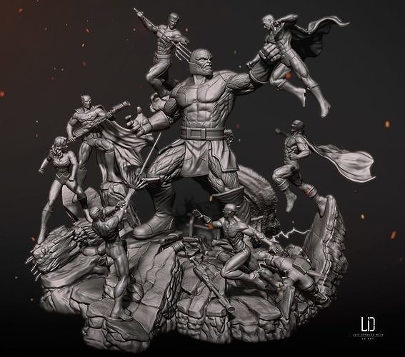 Darkseid Vs Justice League