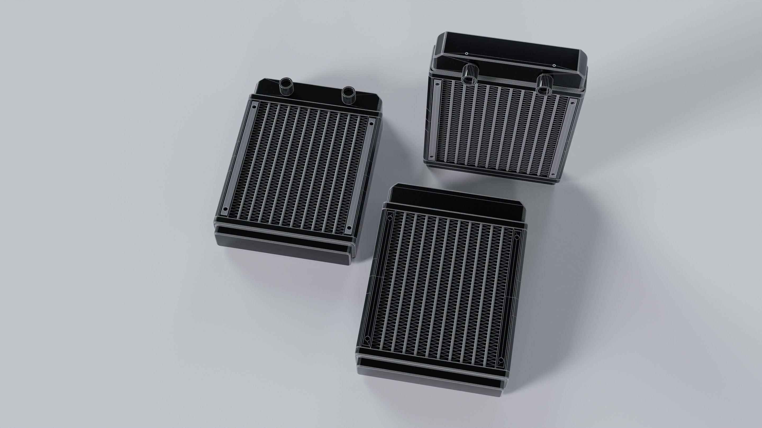 3D model Water cooling radiator - 120mm VR / AR / low-poly | CGTrader