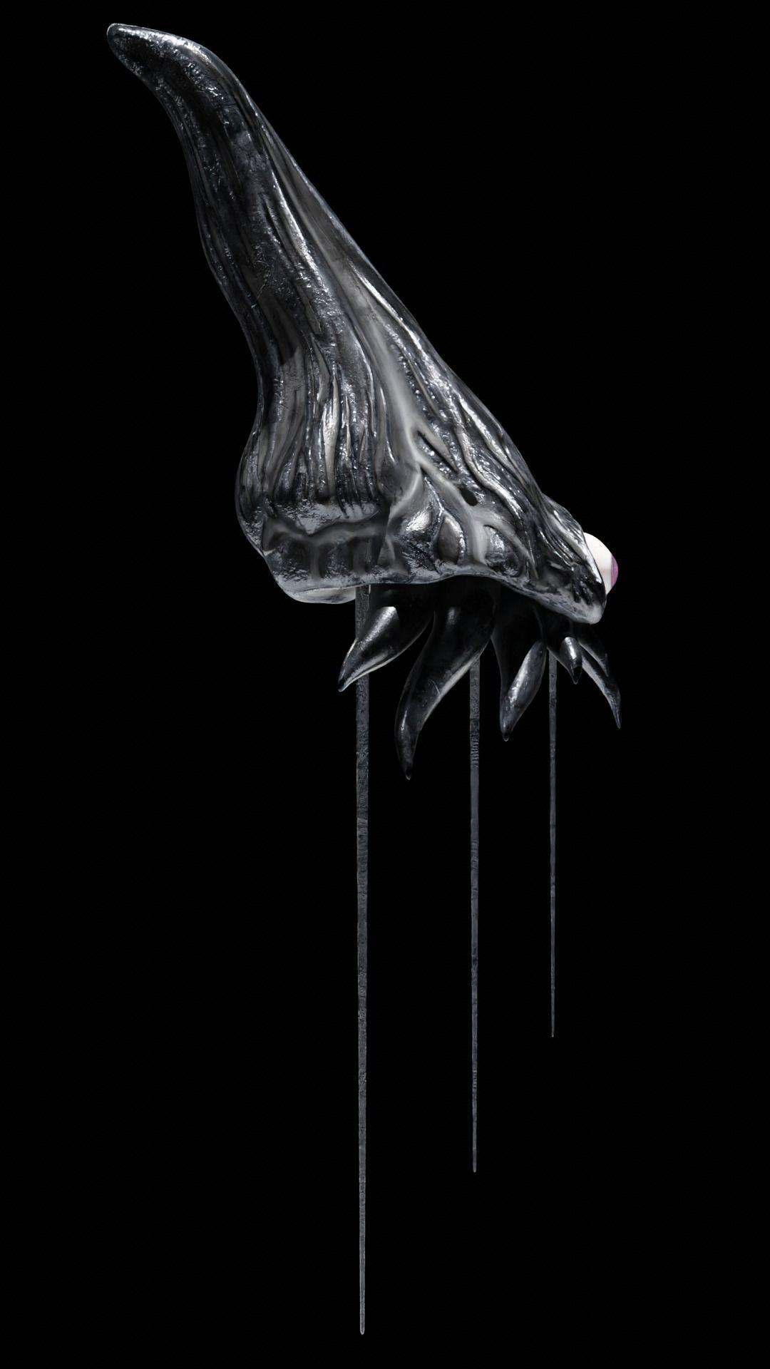 Alien character with tentacles and one eye 3D model rigged | CGTrader