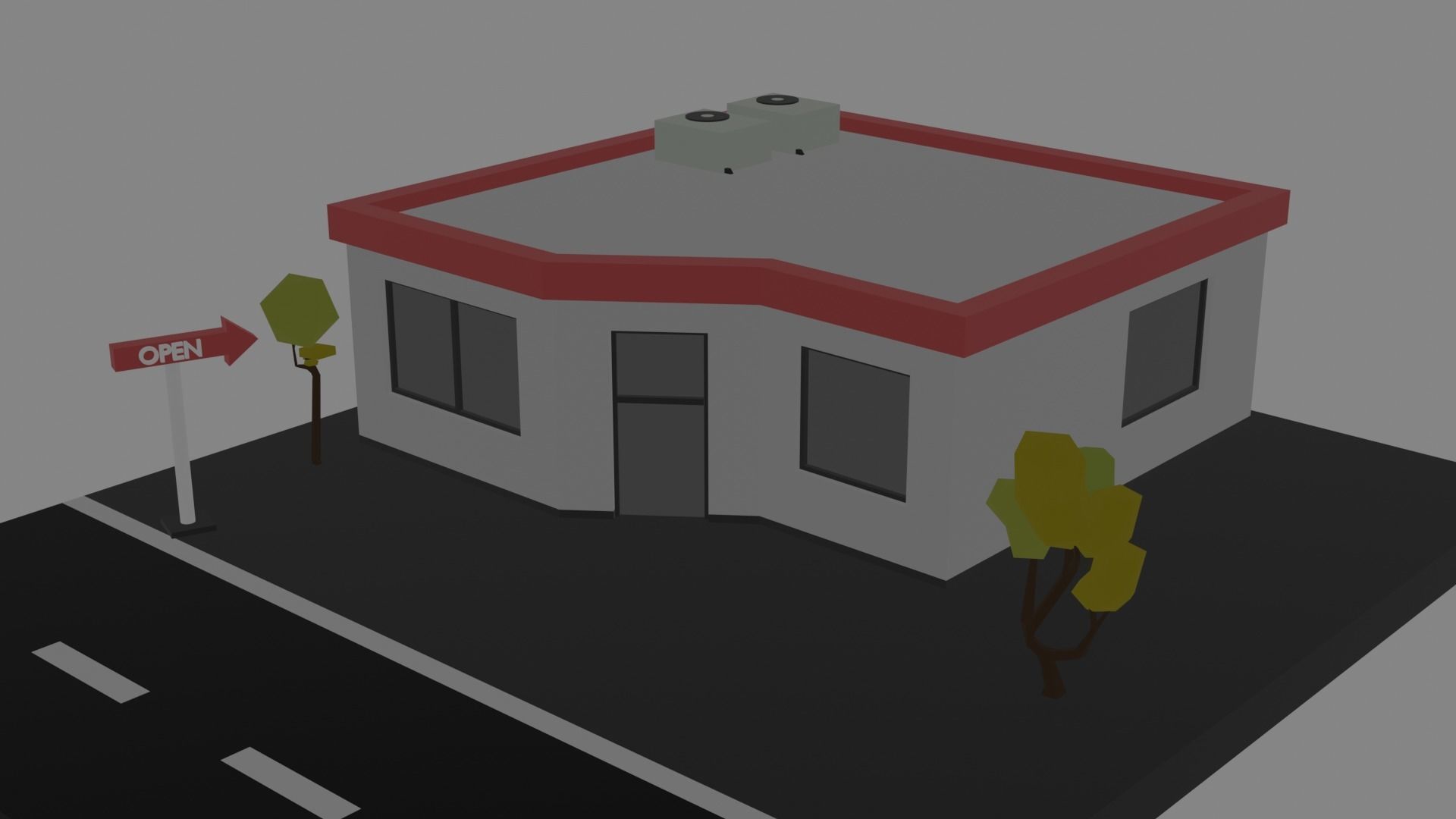 Low Poly Fast Food 3D model | CGTrader