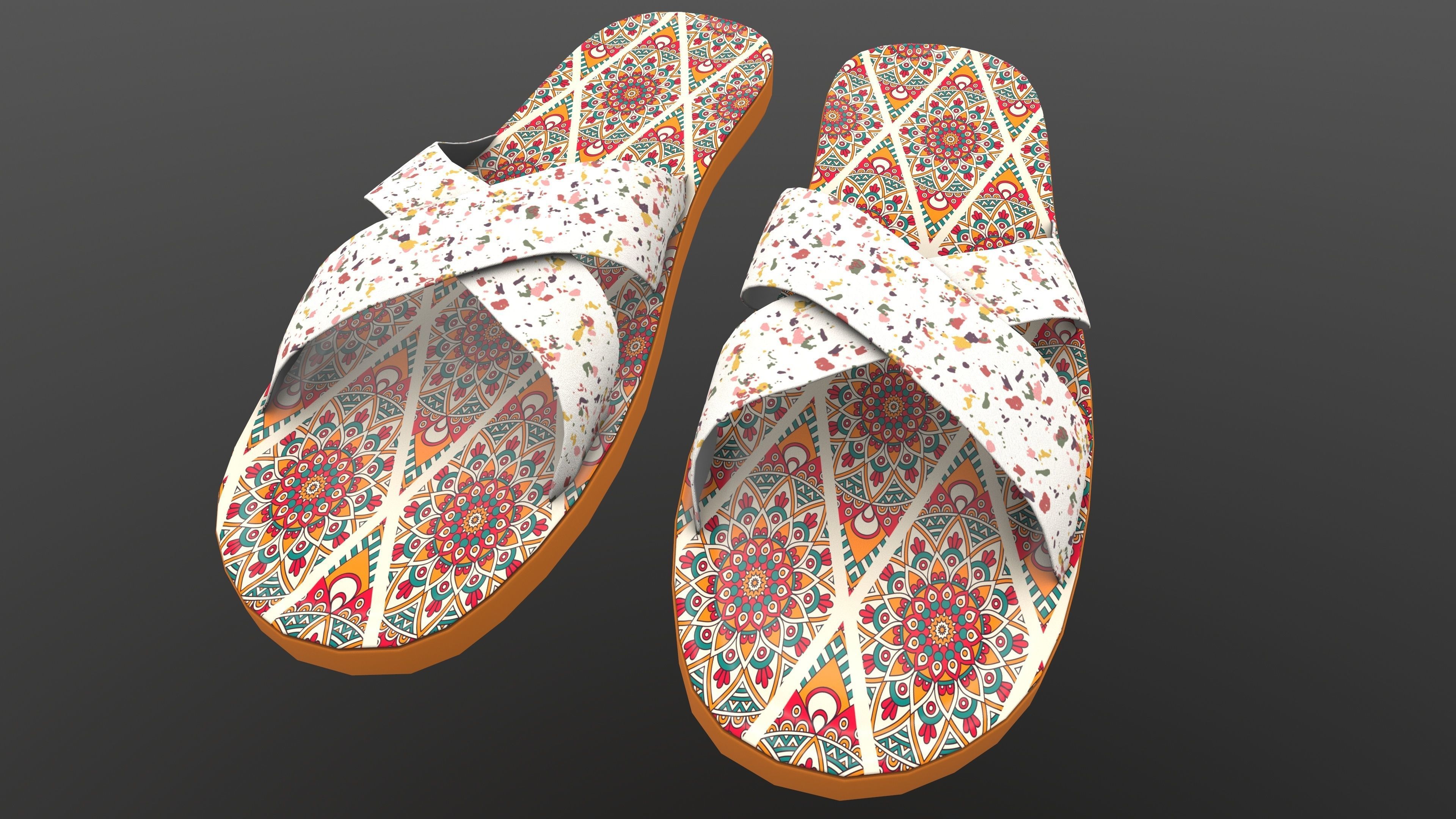 3D model Designer Slipper 3D Model AR VR PBR VR / AR / low-poly | CGTrader