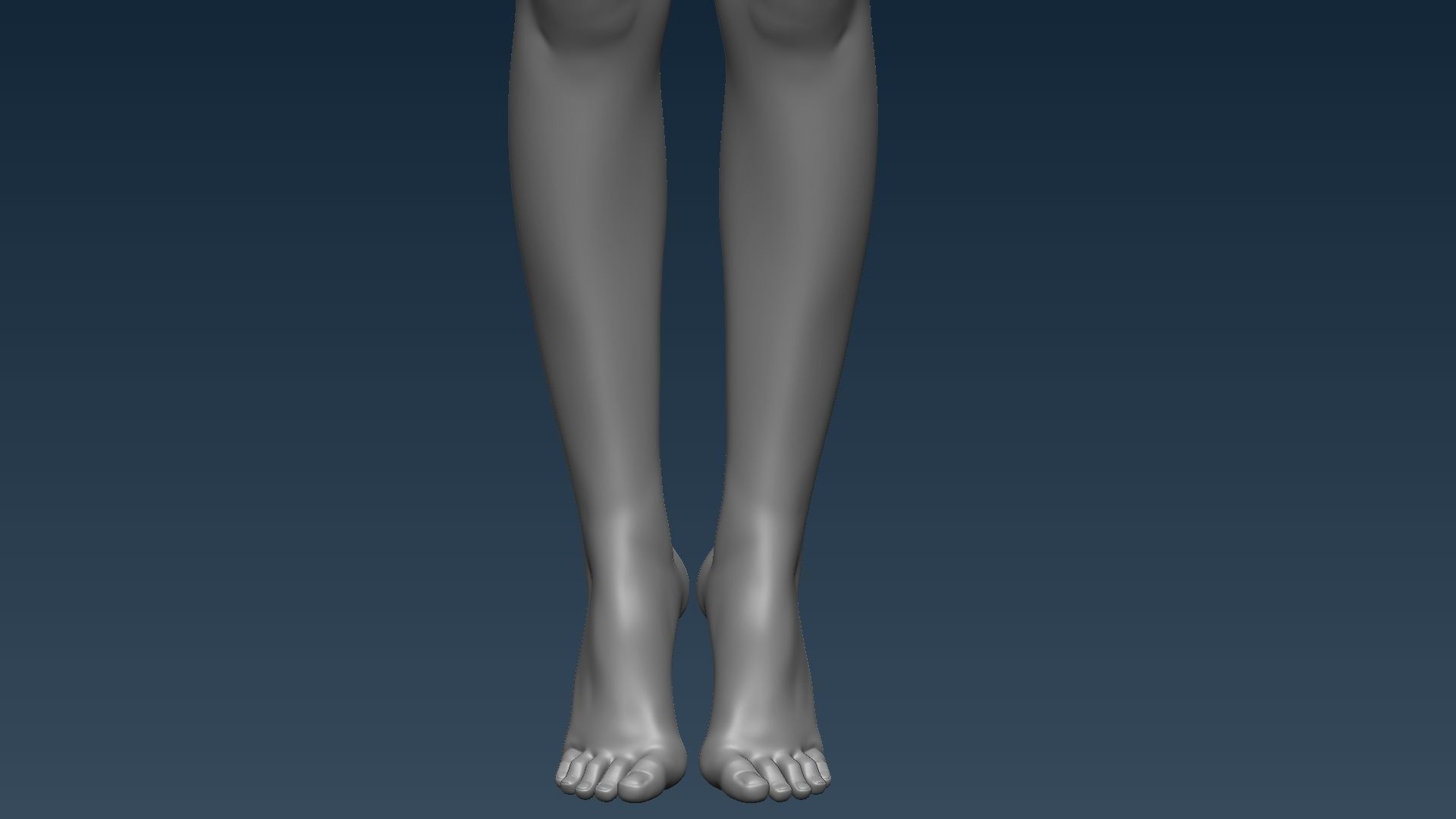Female base mesh 3D model | CGTrader