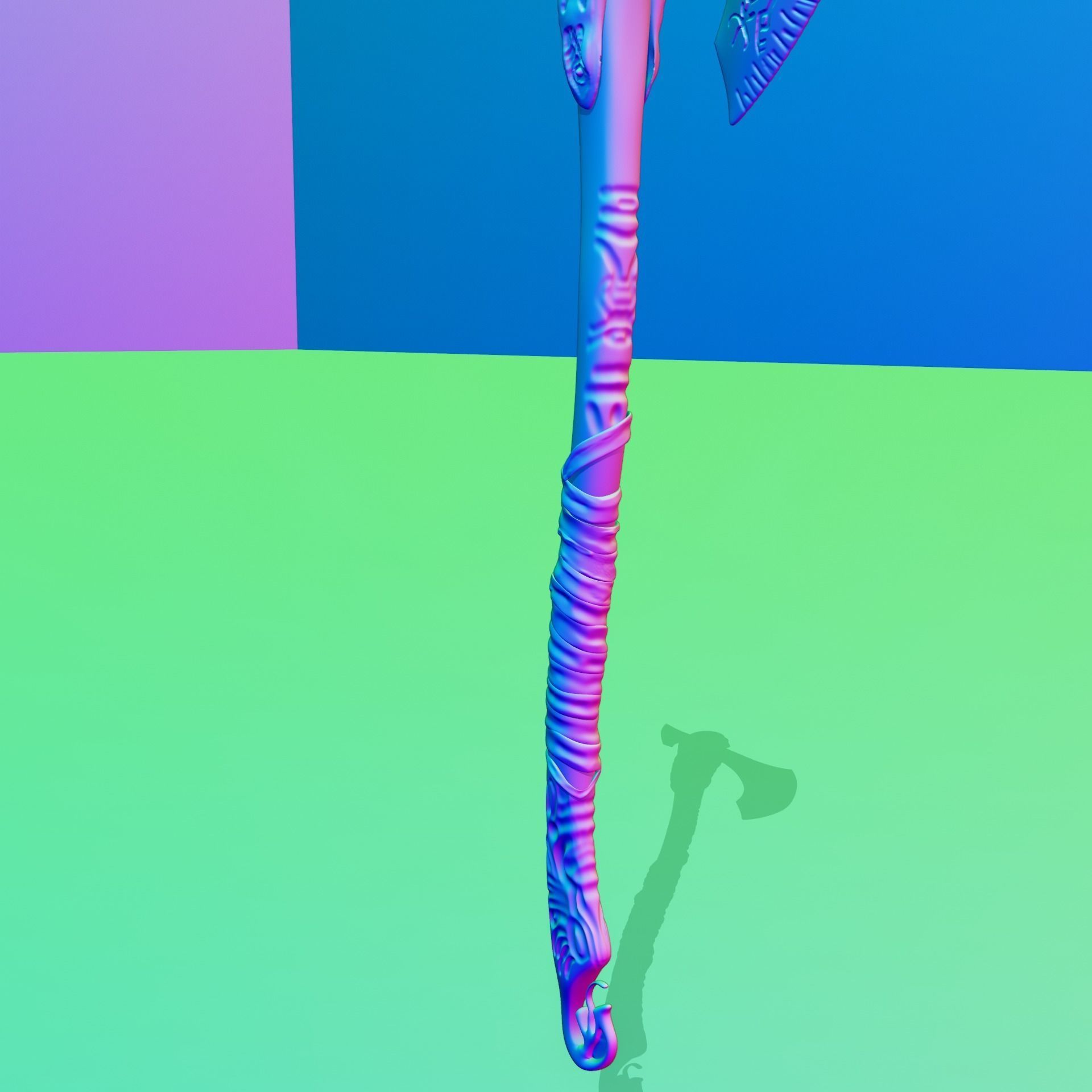 3d Model Leviathan Axe Model Vr Ar Low Poly Cgtrader