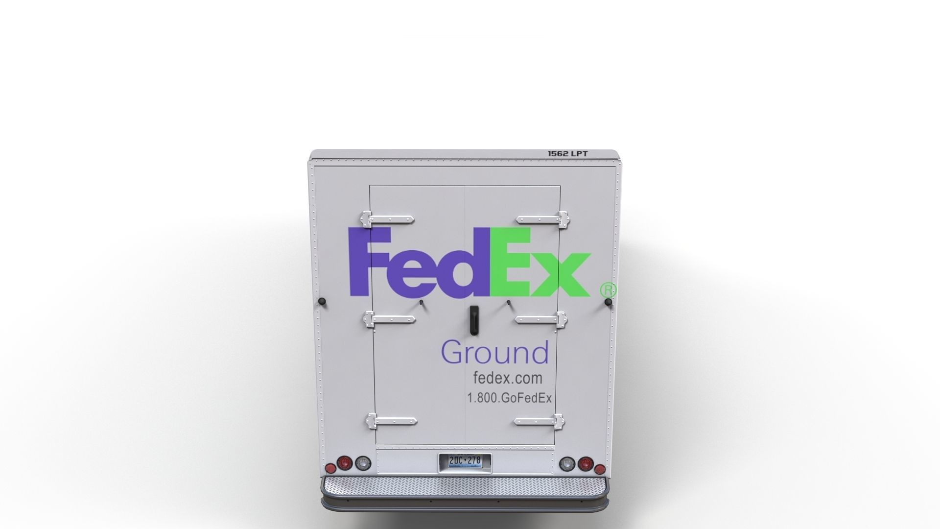 3D model Freightliner FedEx boxvan VR / AR / low-poly | CGTrader