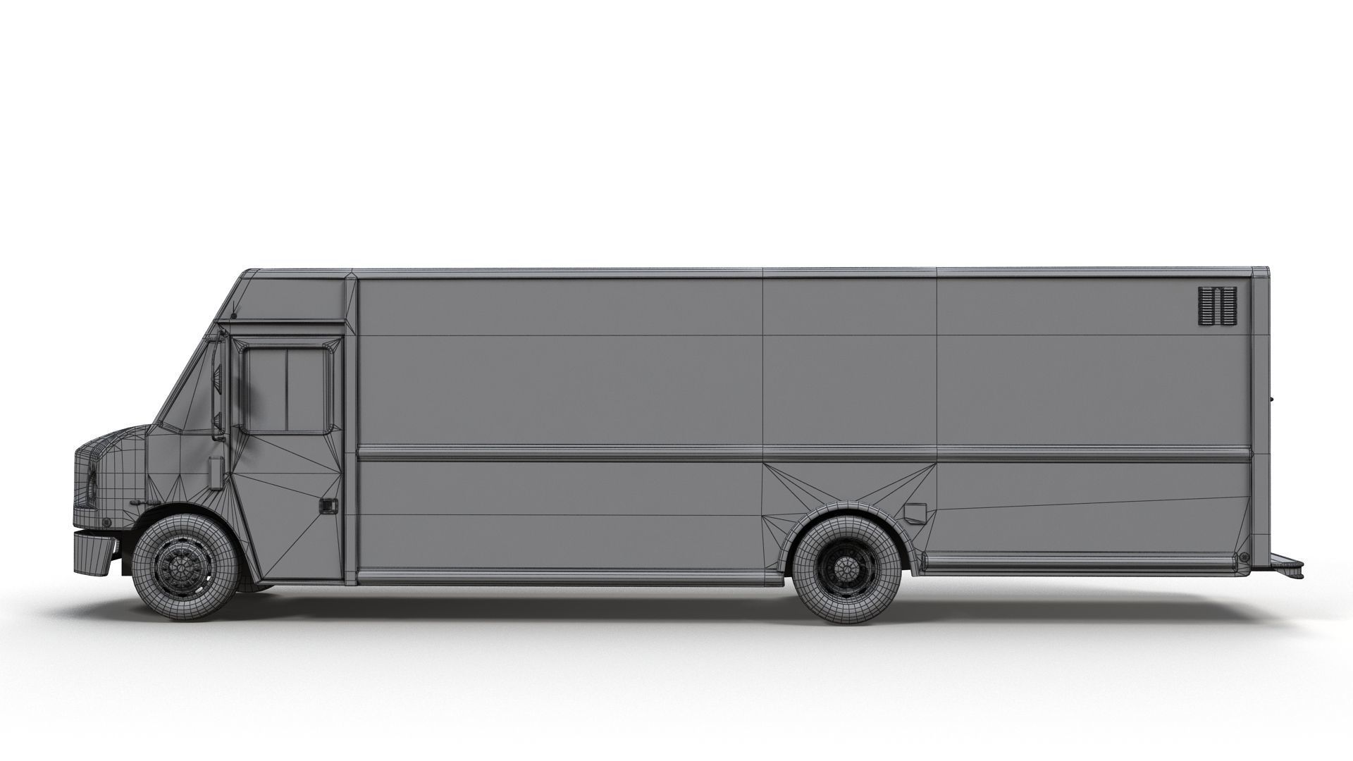 3D model Freightliner FedEx boxvan VR / AR / low-poly | CGTrader