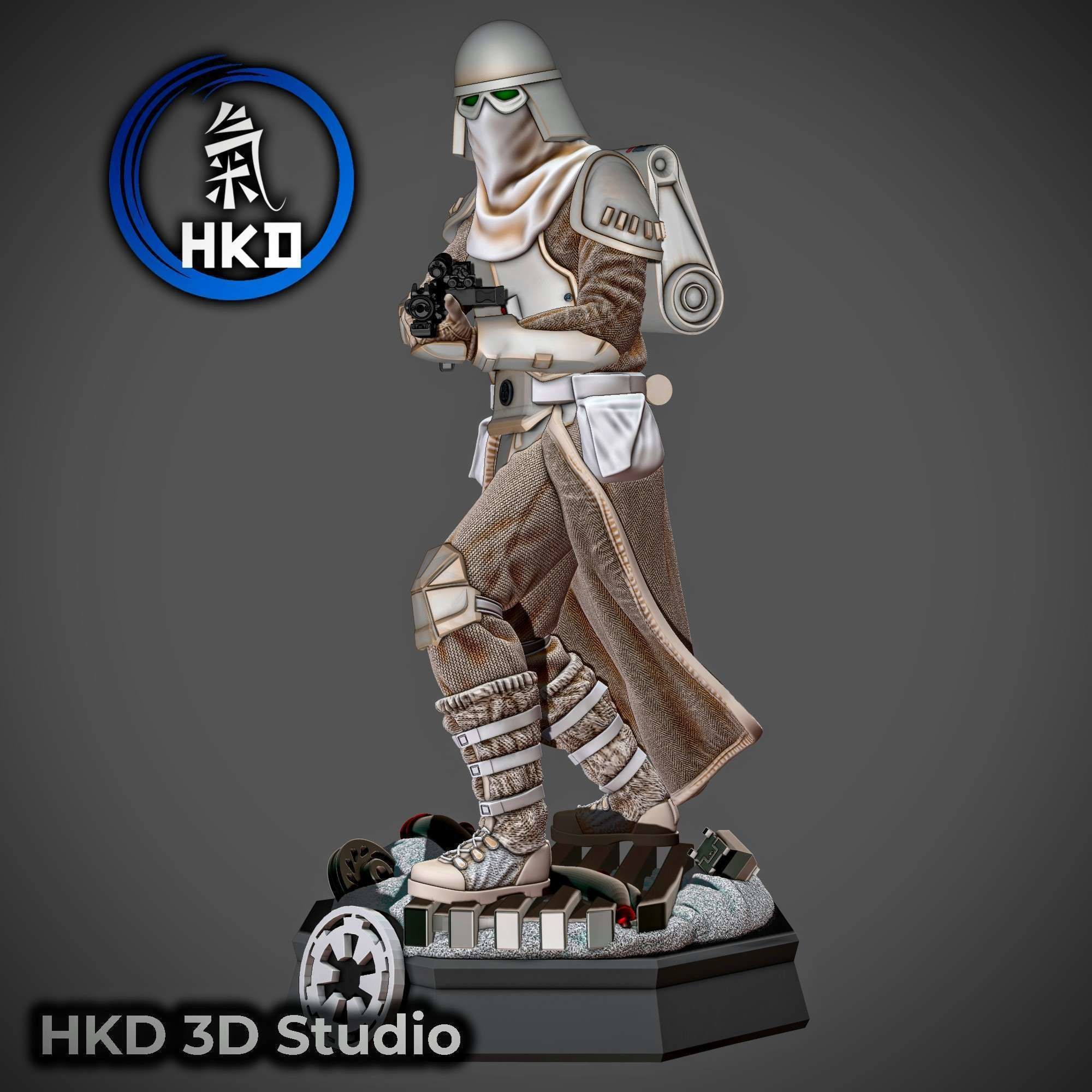 Star wars SnowTrooper Fanart 3D model 3D printable | CGTrader
