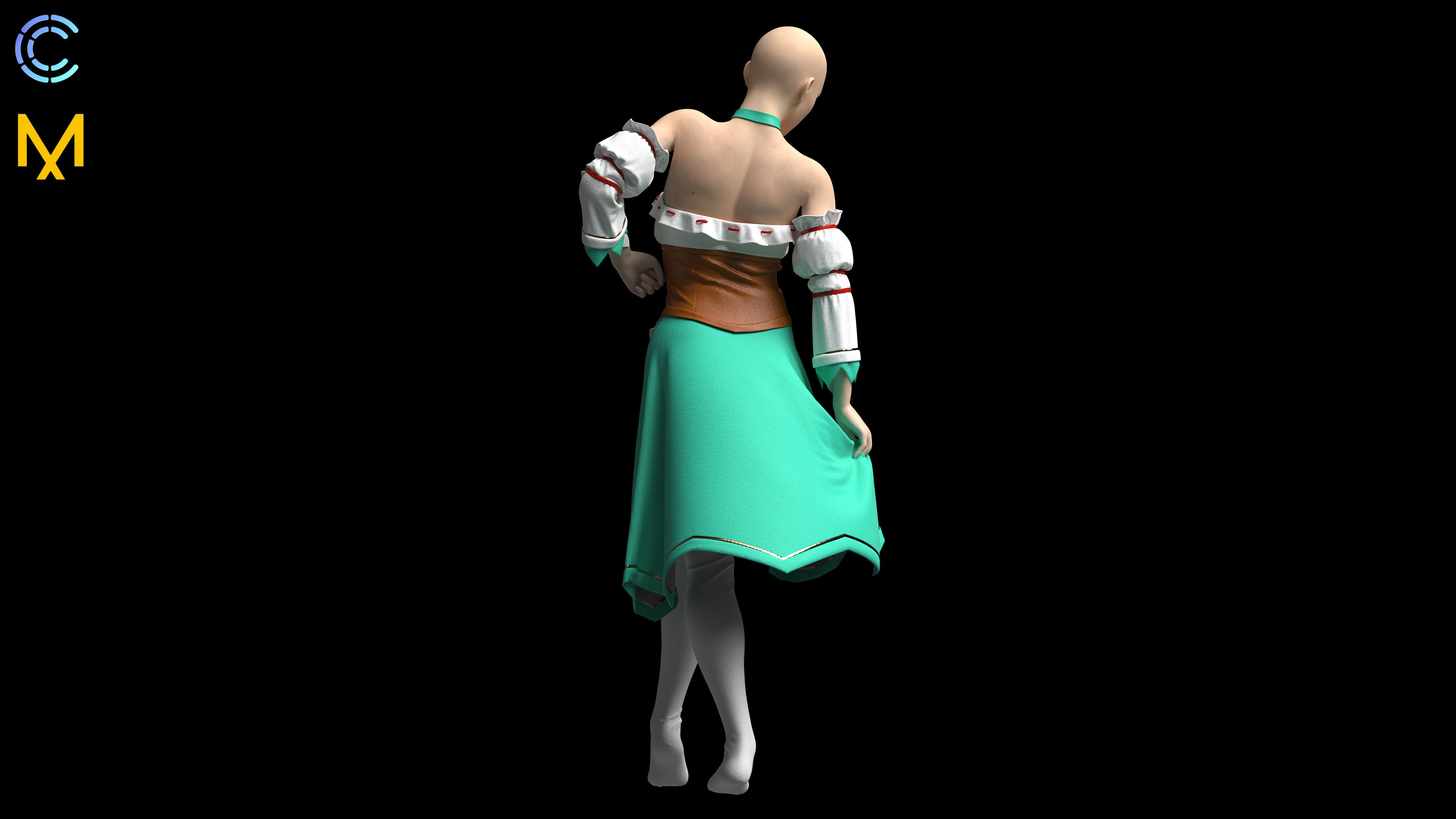 ELF BARMAID ANETTE 3D model | CGTrader