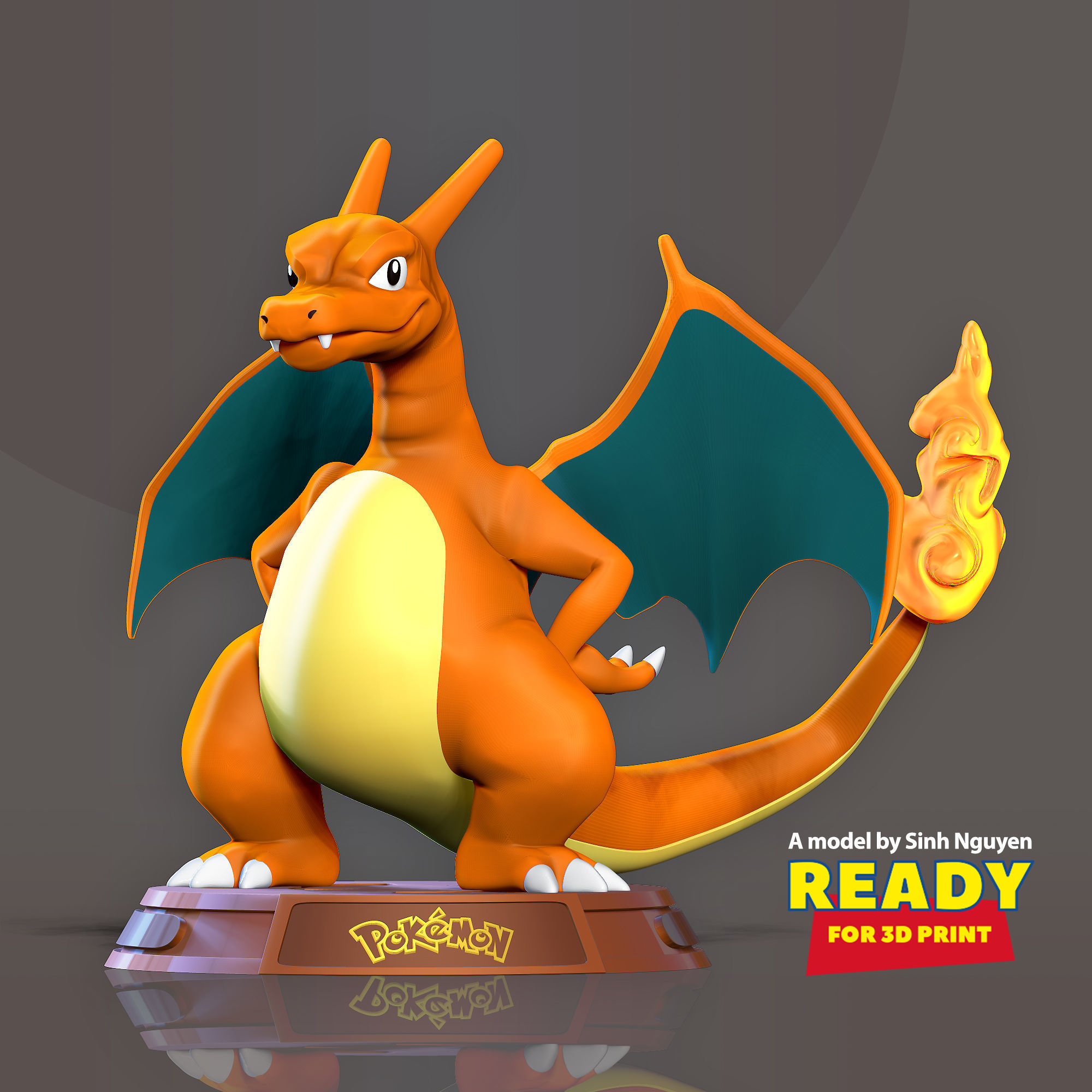 Charizard - Pokemon Unite 3D model 3D printable | CGTrader