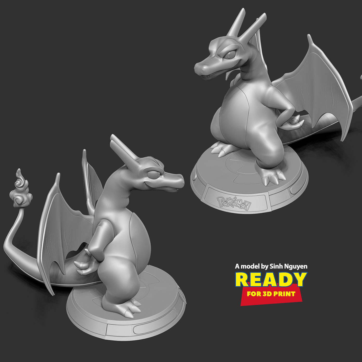 Charizard - Pokemon Unite 3D model 3D printable | CGTrader