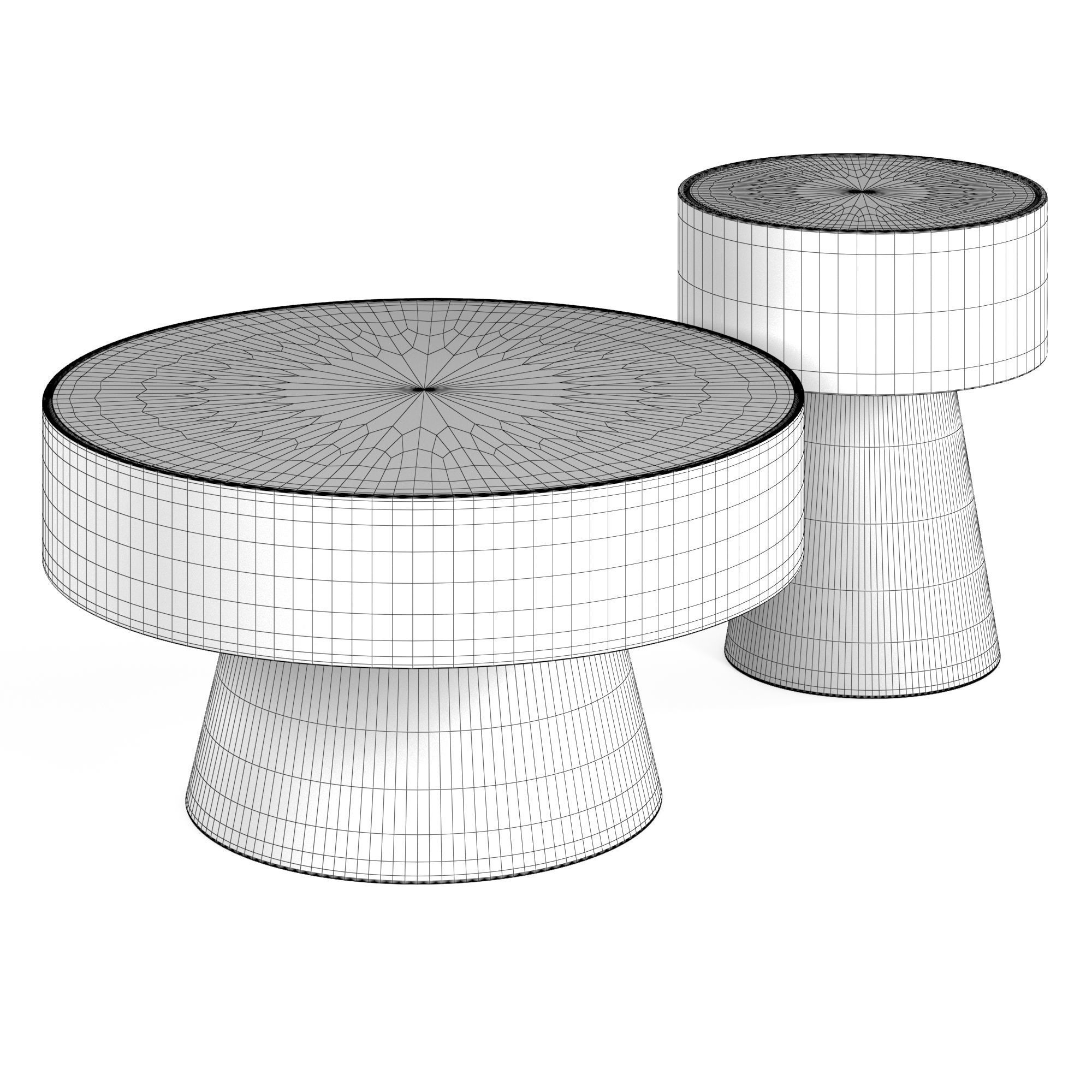 By-Boo Bunga coffee tables 3D model | CGTrader