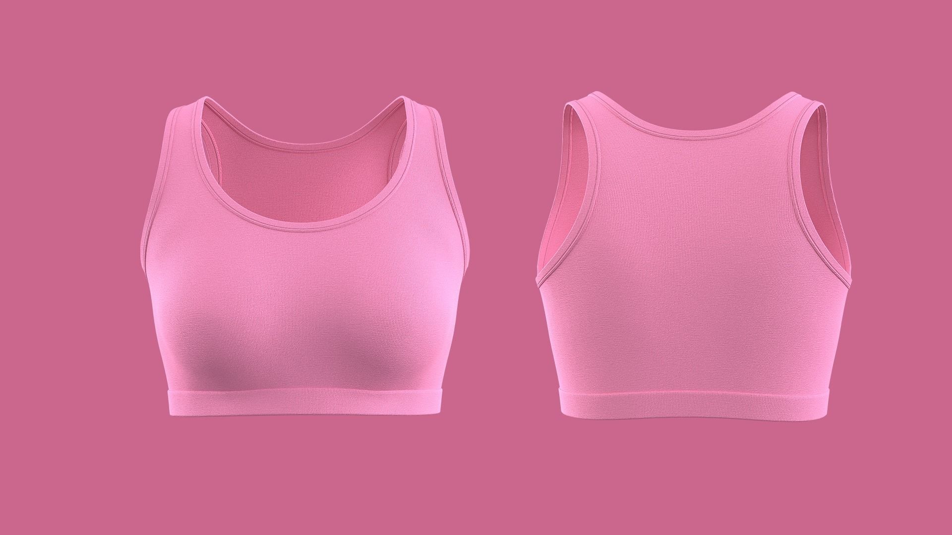 Classic Sporty Premium Bra Design 3D model | CGTrader