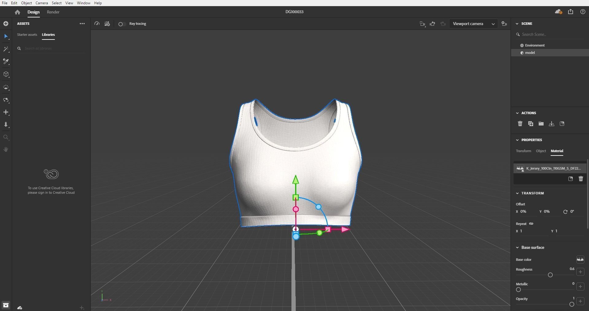 Classic Sporty Premium Bra Design 3D model | CGTrader