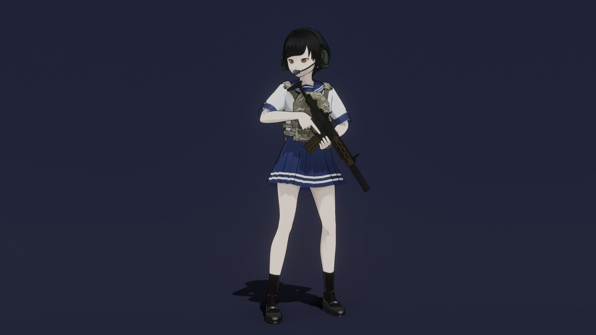 3D model Anime Operator VR / AR / low-poly | CGTrader