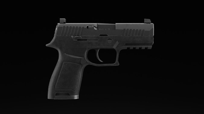 3D model Pistol P320 VR / AR / low-poly | CGTrader