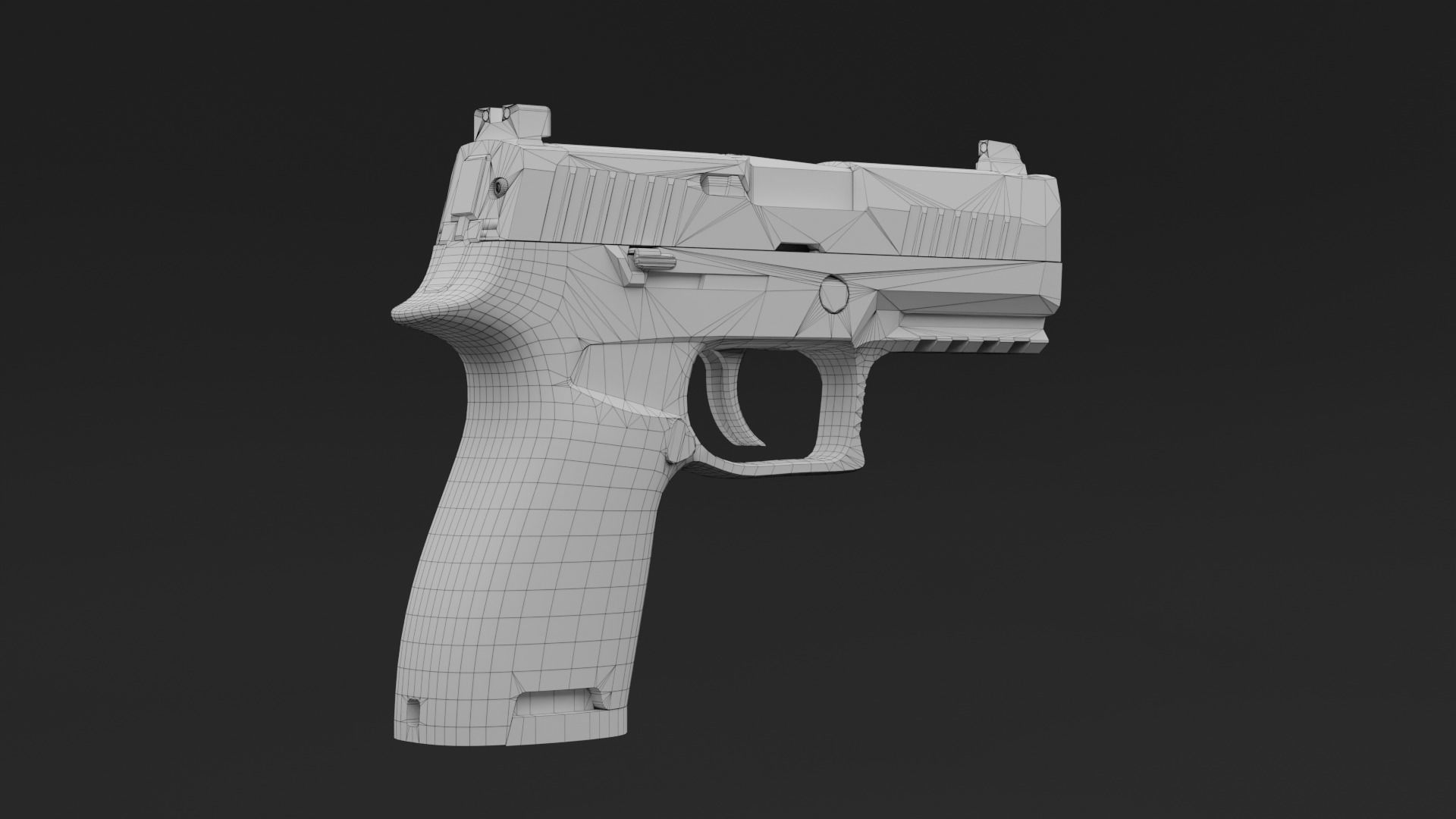 3D model Pistol P320 VR / AR / low-poly | CGTrader