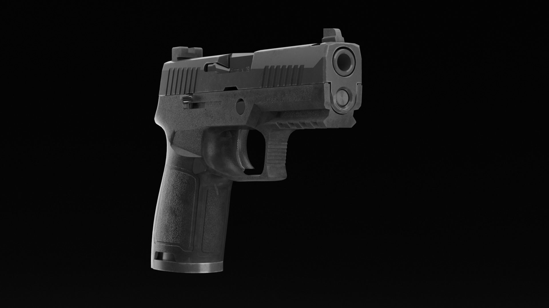 3D model Pistol P320 VR / AR / low-poly | CGTrader